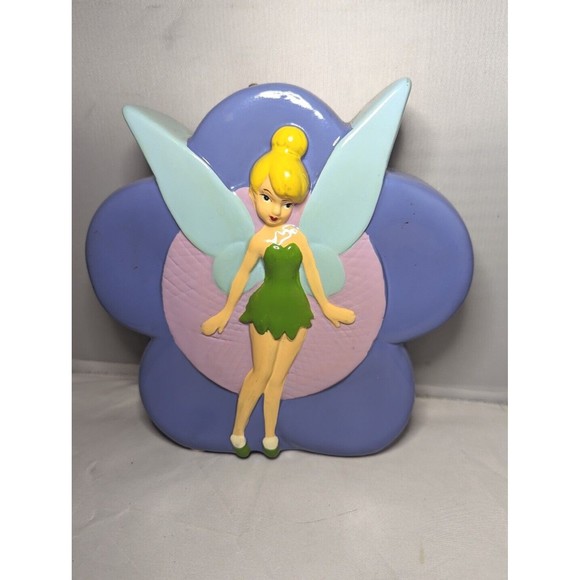 Disney | Accents | Vintage Disney Tinkerbell Piggy Coin Bank Money ...